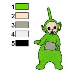 Dipsy Teletubbies Embroidery Design 02