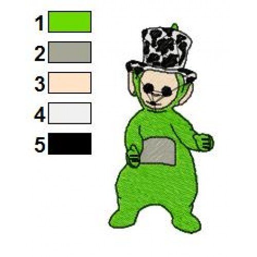 Dipsy Teletubbies Embroidery Design 04