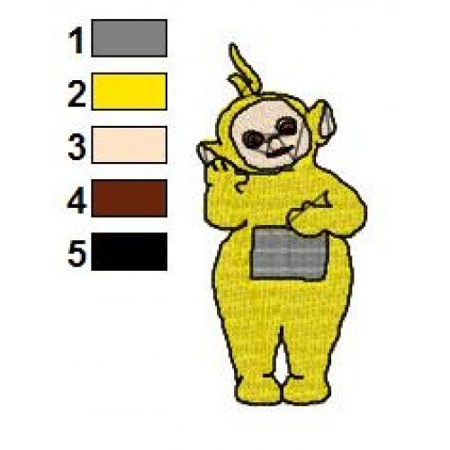 Laa Laa Teletubbies Embroidery Design