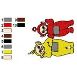 Po Teletubbies Skating Embroidery Design