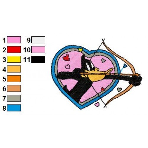 Looney Tunes Daffy Duck 09 Embroidery Design