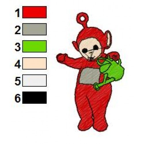Po Teletubbies Embroidery Design 04