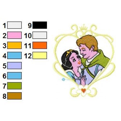 Snow White 06 Embroidery Design