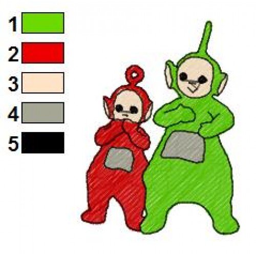 Teletubbies Embroidery Design 05