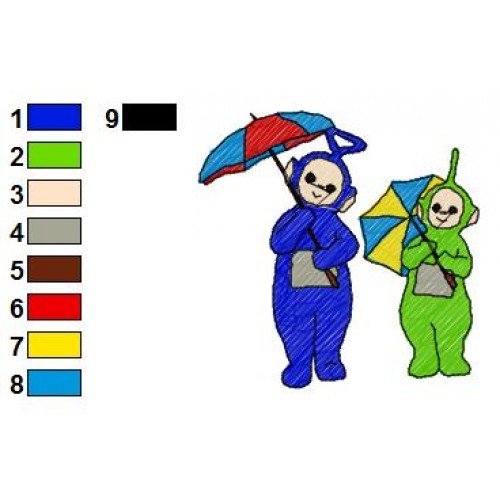 Teletubbies Embroidery Design