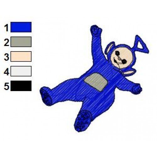Tinky Winky Teletubbies Embroidery Design 03