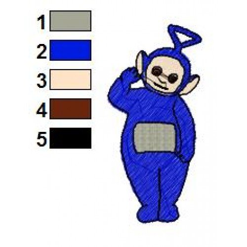 Tinky Winky Teletubbies Embroidery Design